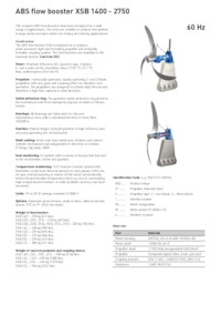 Flow booster type ABS XSB 900 to 2750 | Sulzer | ESI Enviropro