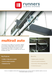 Multirail Auto powered overhead conveyor system | Runners Sliding Door ...