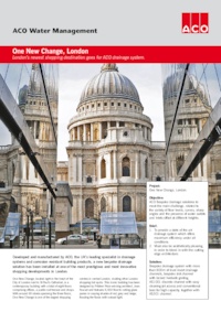 One new Change, London drainage | ACO Water Management | ESI External Works