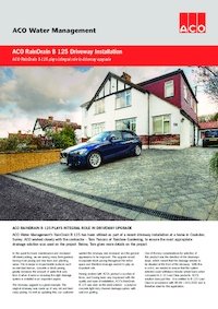 ACO RainDrain channel drainage driveway installation | ACO Water ...