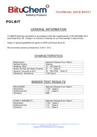 PolBit® Intermediate Grade Highway Preservative | BituChem | ESI ...