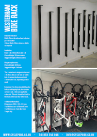 Westerham vertical bike rack with 3-point locking | Cyclepods | ESI ...