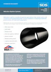 SDS Weholite Pipeline Systems | SDS | ESI External Works