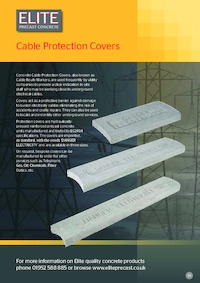 Reinforced precast concrete cable protection covers | Elite Precast ...