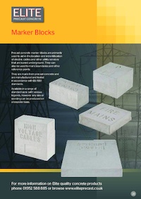Precast concrete cable marker blocks | Elite Precast Concrete | ESI ...