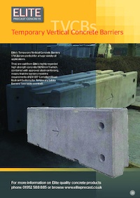 Temporary Vertical Concrete Barriers (TVCBs) | Elite Precast Concrete ...