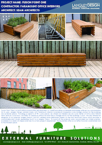 Fusion Point One, Cardiff | Langley Design Street Furniture | ESI ...