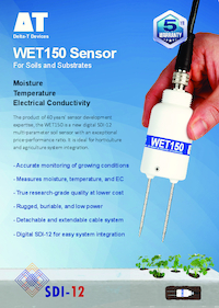 WET150 SDI-12 soil sensor (moisture, EC, temperature) | Delta-T Devices ...