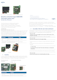 Type EA25-250 electric actuators | George Fischer Sales | ESI Enviropro