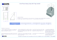 One piece heavy duty silt trap inlet | Althon | ESI External Works