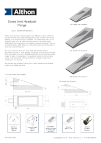 Swale inlet headwall | Althon | ESI External Works