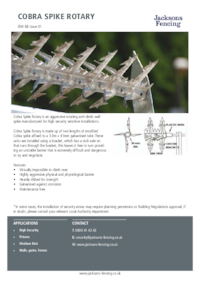 Rota Spike® rotating fencing topping | Jacksons Fencing | ESI External ...