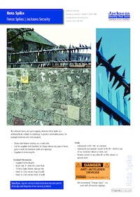 Rota Spike® rotating fencing topping | Jacksons Fencing | ESI External ...