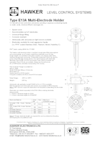 E13A multi-electrode holder | Hawker Electronics | ESI Enviropro