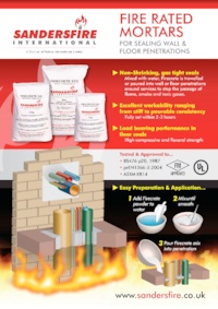 Firecrete HS fire rated mortar | Sandersfire International | ESI ...