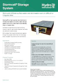 Stormcell® geocellular stormwater storage system | Hydro International ...