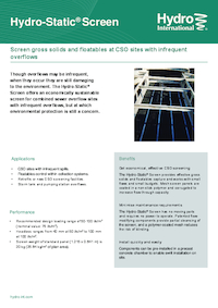 Hydro-Static® combined sewer overflow (CSO) screen | Hydro ...
