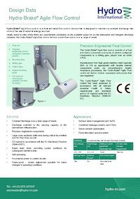 Hydro-Brake® Agile flow control device | Hydro International | ESI ...