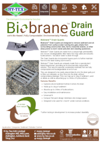 Biobrane Drain Guard for sediment pollution removal | Hy-Tex | ESI ...