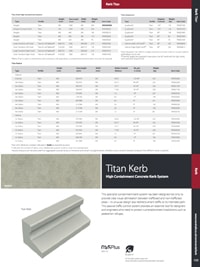 Titan high-containment concrete kerb | Marshalls | ESI External Works