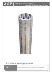 ASF Utility gas vent stack utilitarian breathing bollard ...