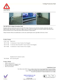 AUTOPA trolley protection rails | AUTOPA | ESI Building Design