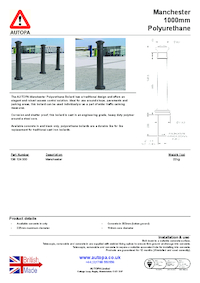 Manchester - polyurethane bollard, traditional style | AUTOPA | ESI ...