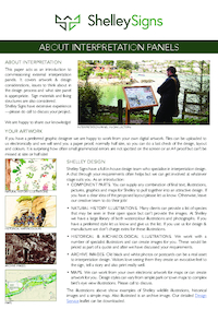 Artwork and design for outdoor interpretation panels | Shelley Signs ...