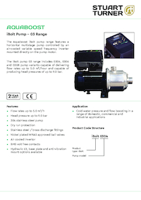Aquaboost iBolt booster pumps | Stuart Turner | ESI Building Services