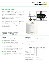 Aquaboost iMatic integrated cold water booster systems | Stuart Turner ...