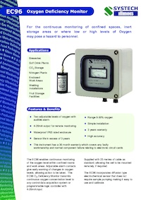 Oxygen deficiency monitor EC96 | Systech Instruments | ESI Enviropro