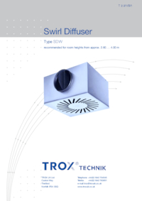 Ceiling Swirl Diffusers | TROX UK | ESI Building Services