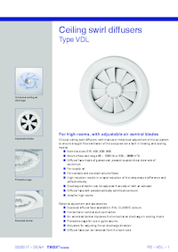 Ceiling Swirl Diffusers | TROX UK | ESI Building Services