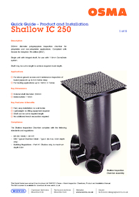 Osma shallow inspection chambers | Wavin | ESI External Works