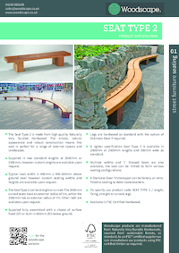 Type 2 curved hardwood timber bench | Woodscape | ESI External Works