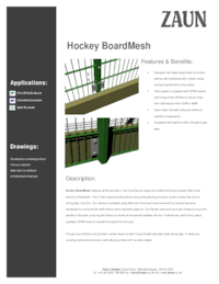 Hockey pitch rigid mesh fencing system | Zaun | ESI External Works