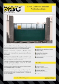 FB6 Garrison Ballistic Protection Gate | Avon Barrier | ESI External Works