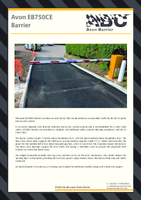 EB750 Excel automatic traffic security barriers | Avon Barrier | ESI ...