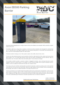 Avon EB500 automatic rising arm parking barrier | Avon Barrier | ESI ...