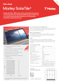 Marley SolarTile® 335W integrated solar roof covering | Marley | ESI ...