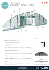 Heavy-duty arched goal ends for MUGAs | Lightmain | ESI External Works