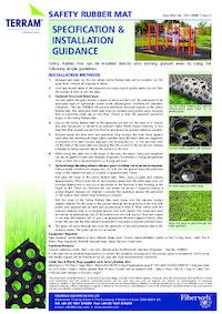 Safety Rubber Mat for play areas and footpaths | Terram | ESI External ...