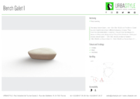 Galet I concrete bench | URBASTYLE® | ESI External Works