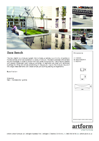 Ibox Bench | Artform Urban Furniture | ESI External Works