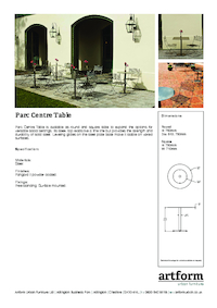 Parc Centre Table | Artform Urban Furniture | ESI External Works