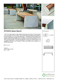 STRATA Beam seat and bench by Landscape Forms | Artform Urban Furniture ...