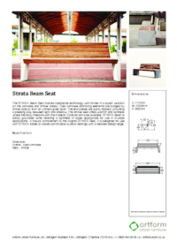 STRATA Beam seat and bench by Landscape Forms | Artform Urban Furniture ...