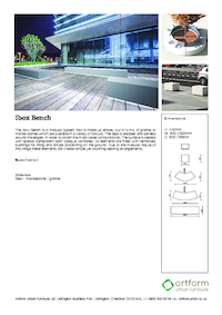 Ibox Bench | Artform Urban Furniture | ESI External Works