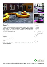 Loop Arc recycled plastic curved benches by out-sider | Artform Urban ...