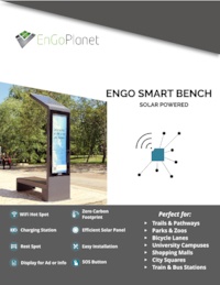 EnGoPlanet Smart solar-powered bench | Renewable On | ESI External Works